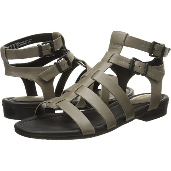 Clarks | Shoes | Clarks Viveca Myth Gladiator Leather Sandal Sage ...